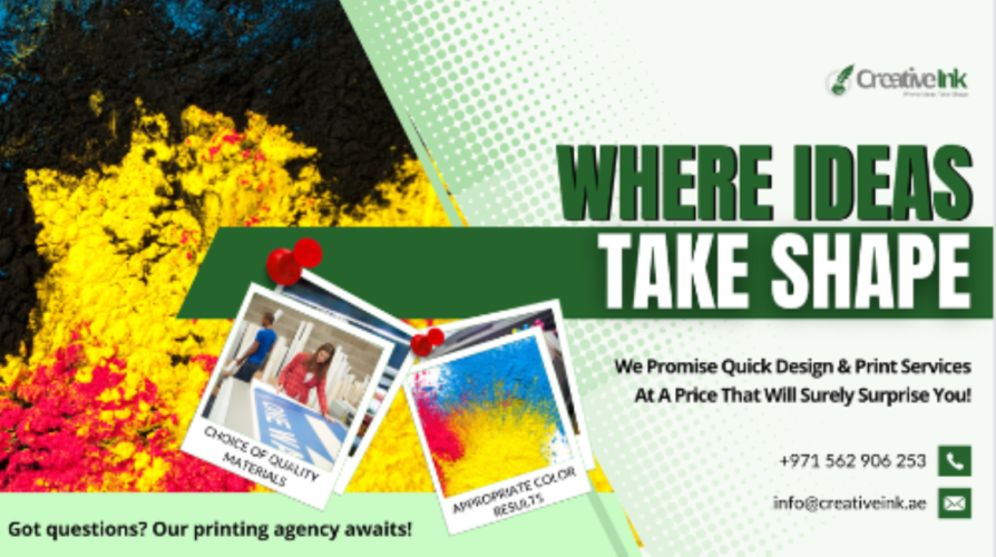 Creative Ink UAE – The Best Designing & Printing Services Provider For ...